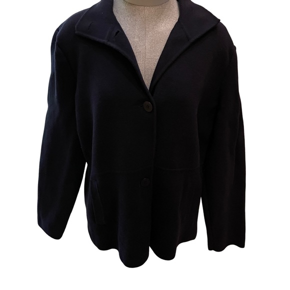 Talbots | Jackets & Coats | Talbots Womans Navy Blue Jacket Xl | Poshmark